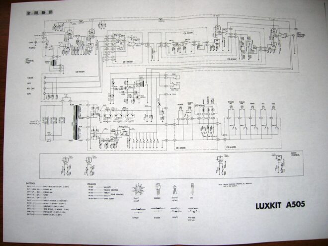 プリアンプ LUXKIT A505 その1 回路図あり - as call quietly to something B級オーディオ趣味ブログ